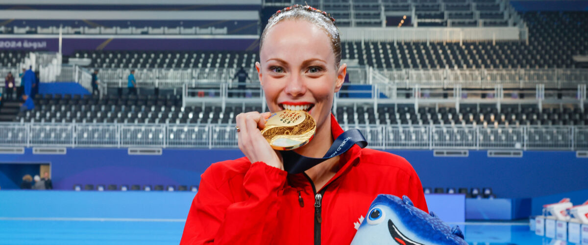 Jacqueline Simoneau wins gold in Solo Free at World Aquatics ...